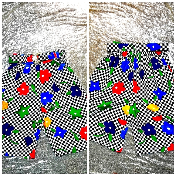 Shorts | Vintage Checked Colorful Shorts | Poshmark